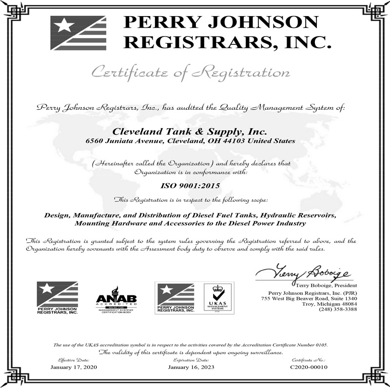 Certified Fuel Tank Experts - Cleveland Tank